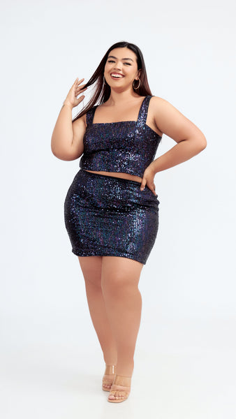 Corset de Brillos Morado – Miss Lady Oficial